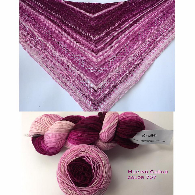 Ravelry: Ombre Triangle Shawl pattern by Iris Schreier