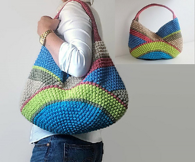 Ravelry: Multi-color bag pattern by isWoolish