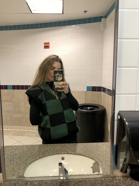 Ravelry: Tanjiro Inspired Sweater Vest pattern by Natasha Jara