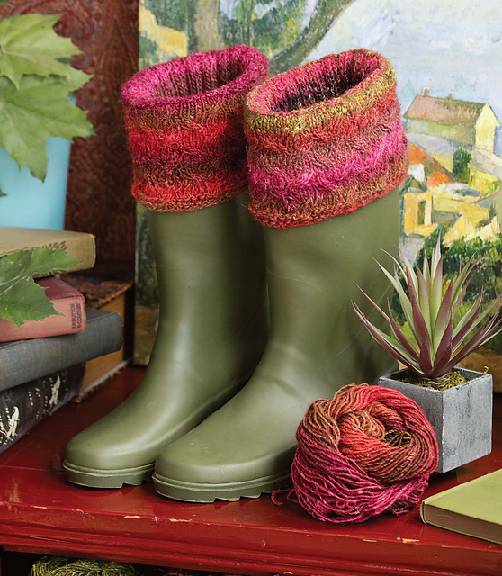 Ravelry: Cabled Boot Toppers pattern by Cheryl Murray