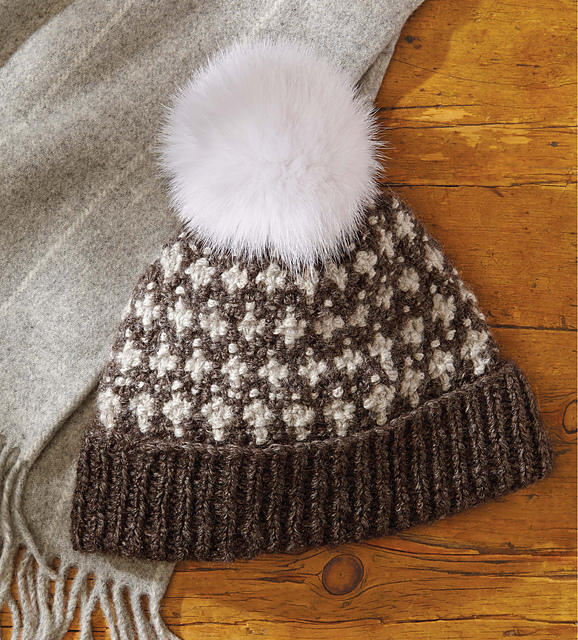 Ravelry: Diamond Check Hat pattern by Rosemary Drysdale