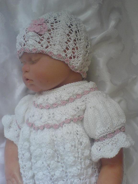 Ravelry: #59 Romper, Cap & Booties pattern by Kadie Jade