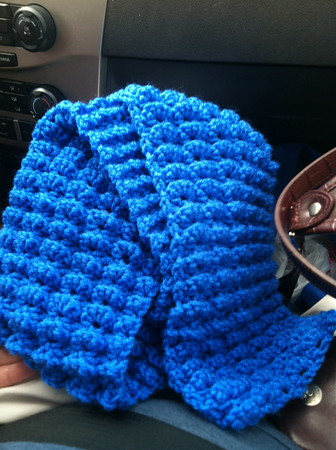 Ravelry: Textured Shell Scarf pattern by Julie Huston