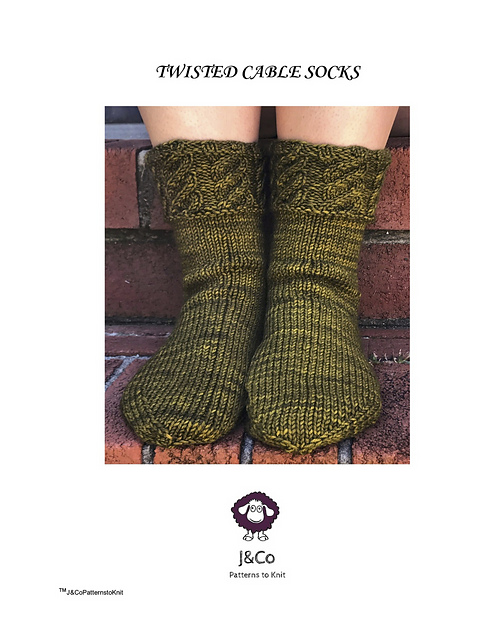 Ravelry: Twisted Cable Socks pattern by Jennifer Closser
