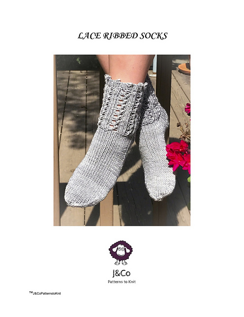 Ravelry: Lace Ribbed Socks pattern by Jennifer Closser