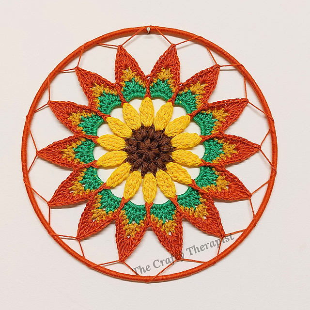 Ravelry: Sunflower Mandala pattern by Janferie MacKintosh