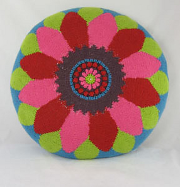 Ravelry: Tropical Flower Cushion pattern by Jane Crowfoot