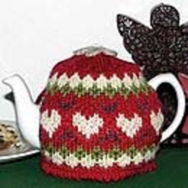 Ravelry: Fair-Isle Heart Tea Cosy pattern by Jan Ollis