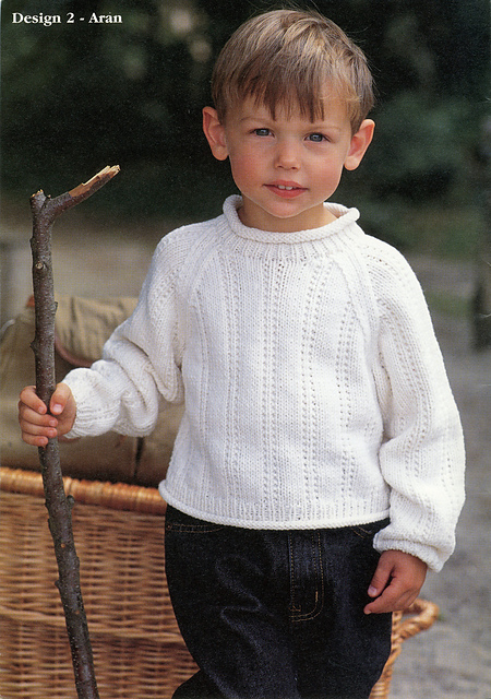Ravelry: Design 2 - Roll neck textured sweater pattern by Hayfield