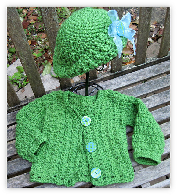 Ravelry: Crochet Pattern One Piece Jacket and Cloche Ages 5- 12 pattern ...
