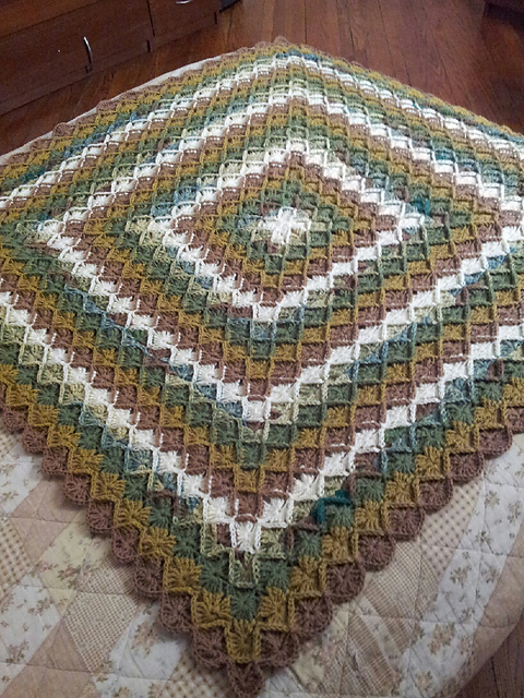 Ravelry: jeannie1205's Wool Eater Blanket in Earth Tones
