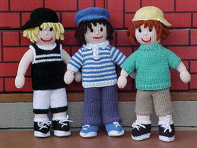 Ravelry: Funky Boys in 3 summer outfits pattern by Jean Woods