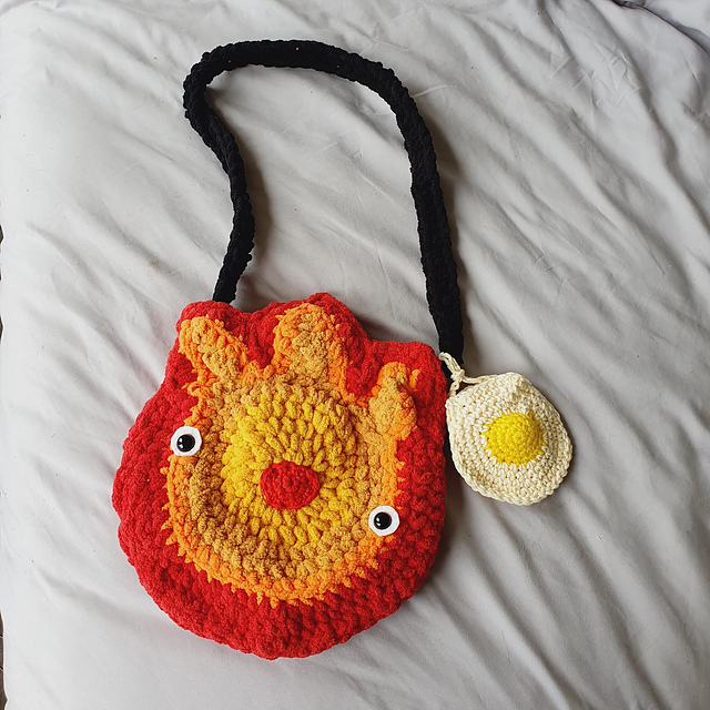 Ravelry: The Calcifer Bag pattern by Jeffe Yang