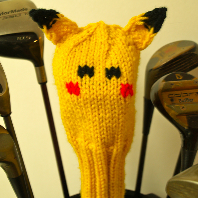 Ravelry: Pikachu Golf Club Cover pattern by Tracey Rediker