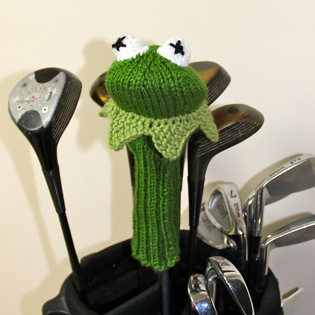Ravelry: Kermit the Frog Golf Club Cover pattern by Tracey Rediker