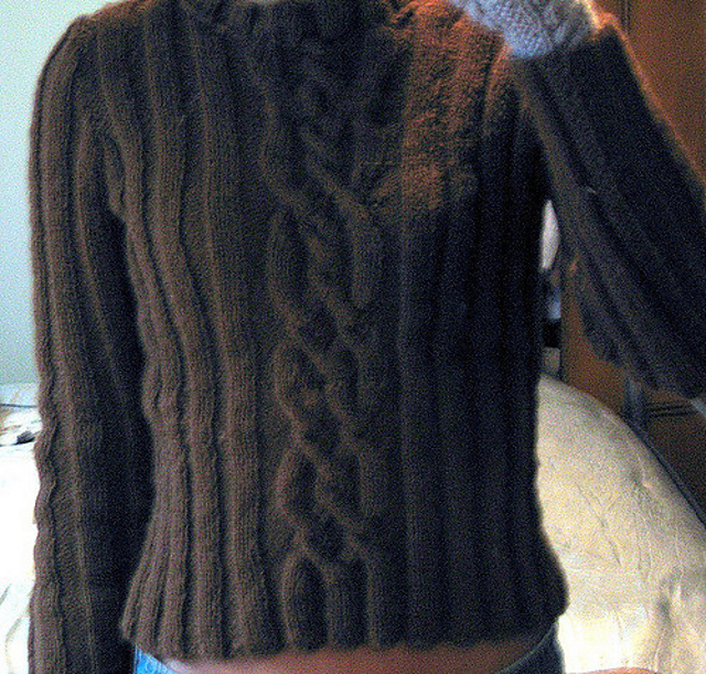 Ravelry: Cable & Rib Sweater pattern by Moda Dea