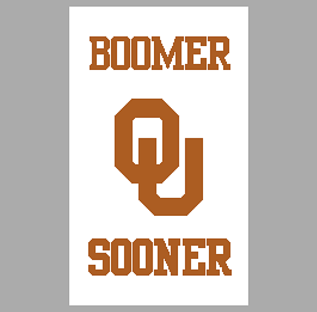 Ravelry: Oklahoma Sooners Afghan pattern by Erin Swan