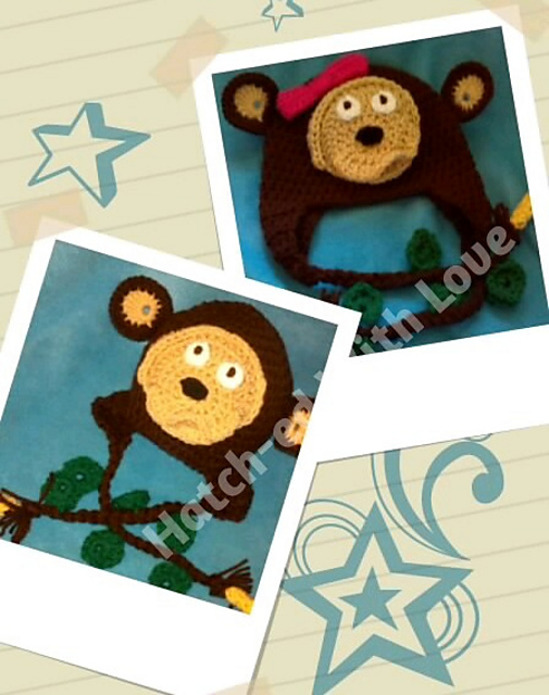 Ravelry: Monk the Monkey Hat pattern by Jennifer Hatch