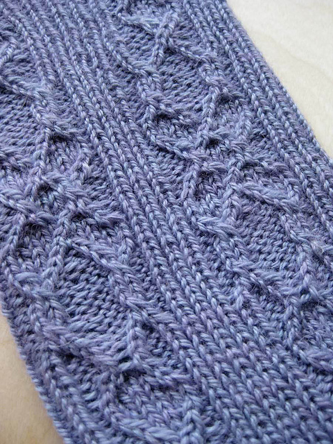 Ravelry: Twisted Diamond Socks pattern by Jennifer Burke