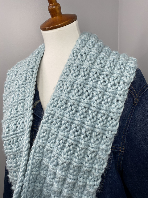 Ravelry: Waffle Stitch Infinity Scarf pattern by Jen Lucas