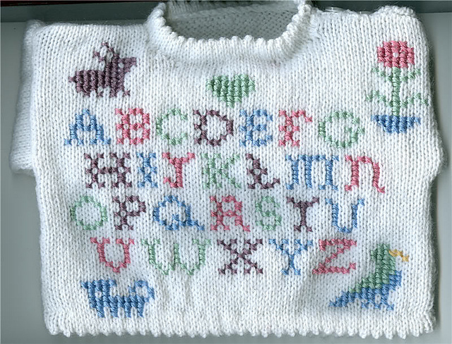 Ravelry: Alphabet Sweater pattern by Patons