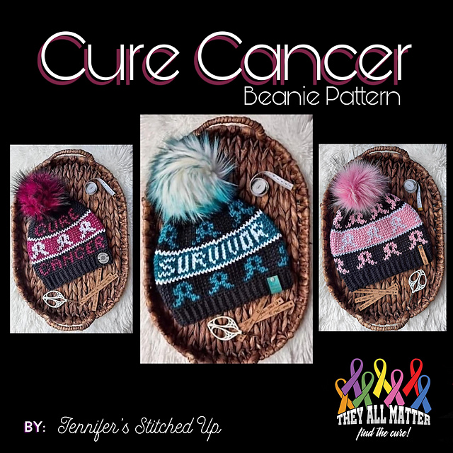 Ravelry: Cure Cancer Beanie pattern by Jennifer Borchert