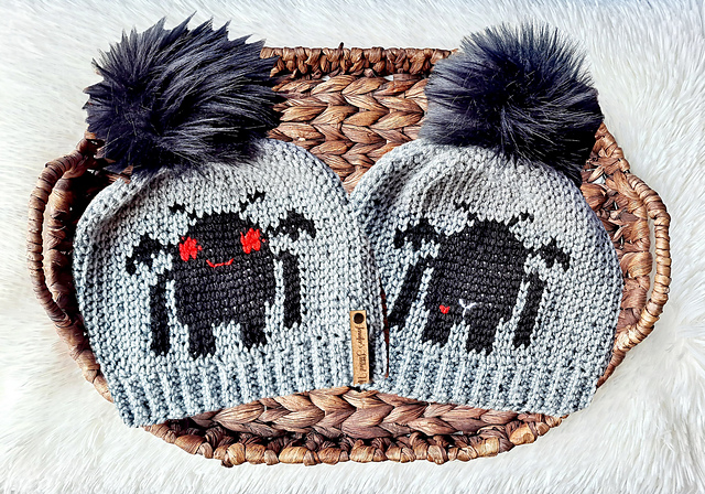 Ravelry: Baby Mothman Beanie pattern by Jennifer Borchert