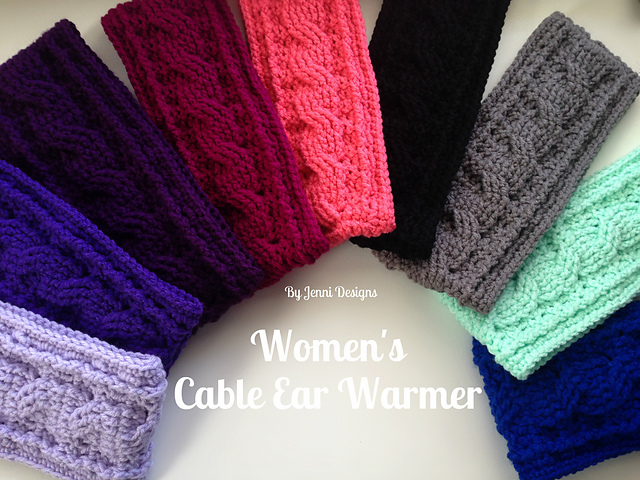 Ravelry: Cable Ear Warmer pattern by Jenni Catavu