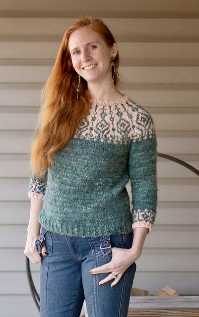 Ravelry: Vintage Vibes Sweater pattern by Jennifer Owens