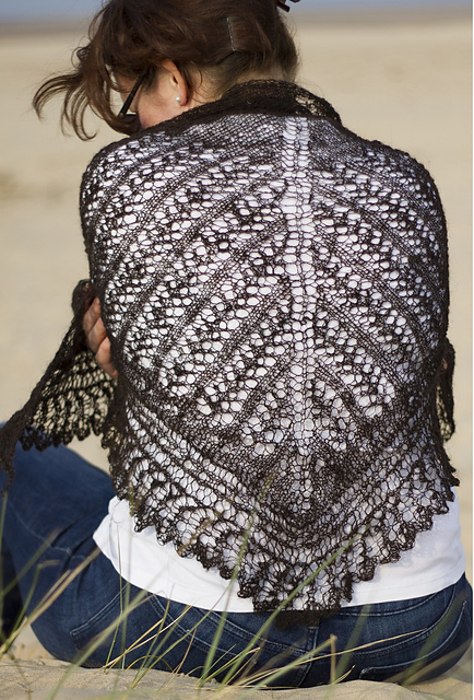 Ravelry: Ridge and Furrow Shawl pattern by fibreworkshop