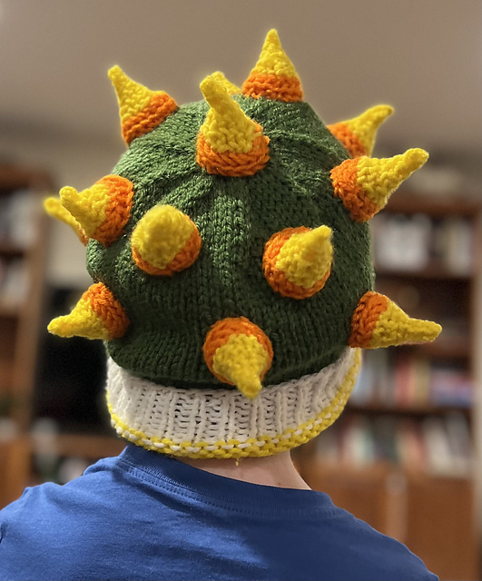 Ravelry: Bowser's Spiky Shell Hat pattern by Jenny Sheldon