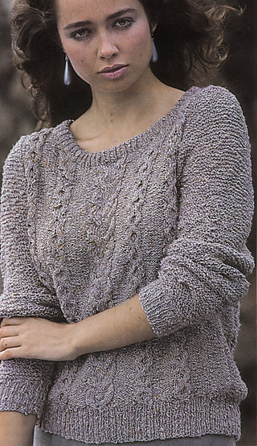 Ravelry: Cabled Sweater pattern by Patons UK