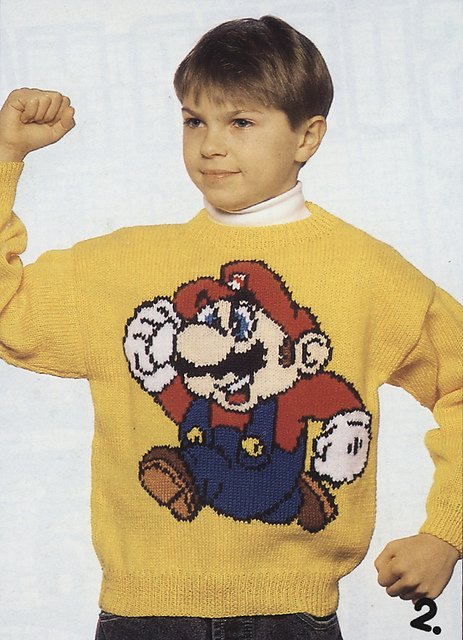 Ravelry: 2. Mario pattern by Gary Kennedy (Intarsia)