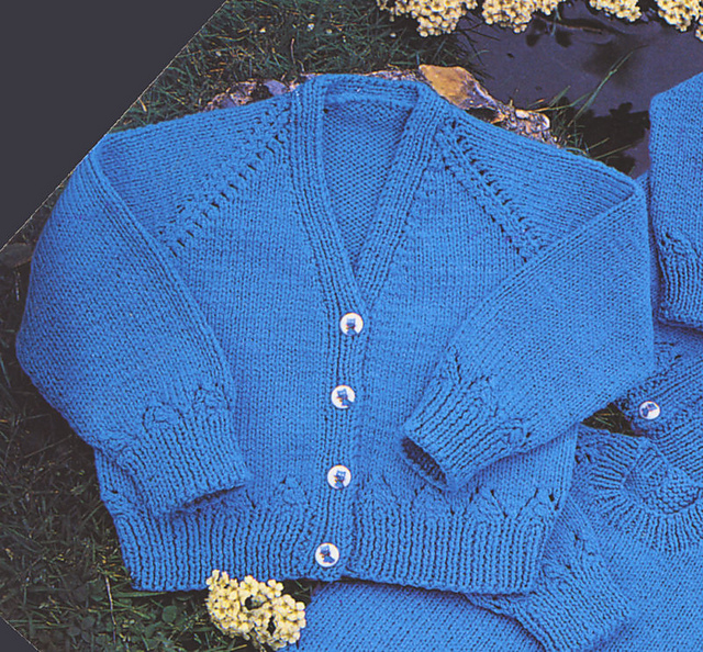 Ravelry: 4 Ply Cardigan with V Neck pattern by Watmoughs Knitting Studio