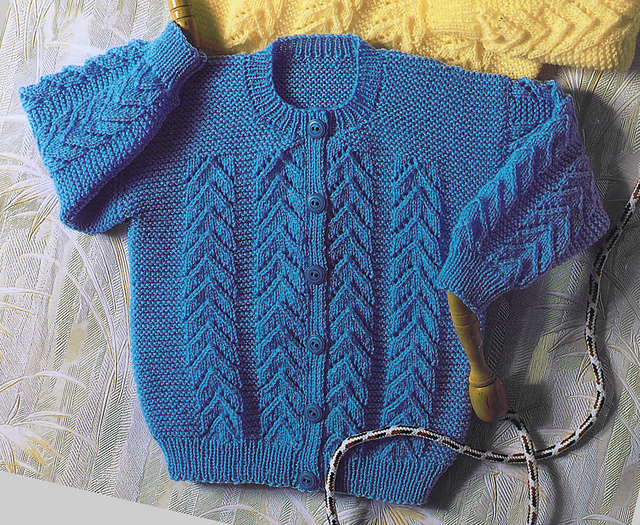 Ravelry: Ripple Front 4 Ply Cardigan pattern by Watmoughs Knitting Studio