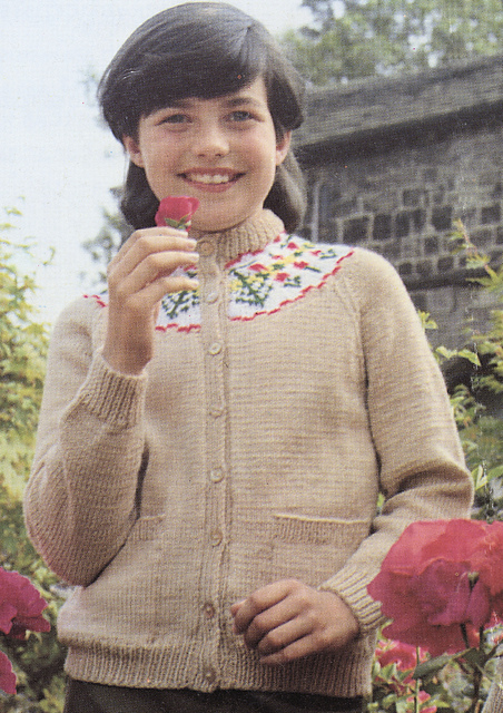 Ravelry: Girl's Yoke Cardigan pattern by Watmoughs Knitting Studio