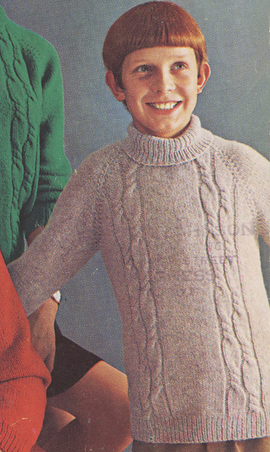 Ravelry: 4 Ply Polo Neck Family Sweater pattern by Watmoughs Knitting ...