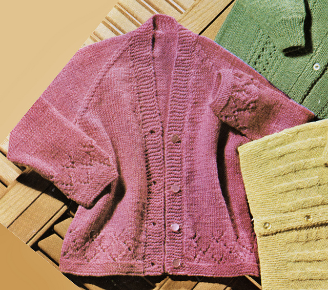 Ravelry: Pink Cardigan pattern by Watmoughs Knitting Studio