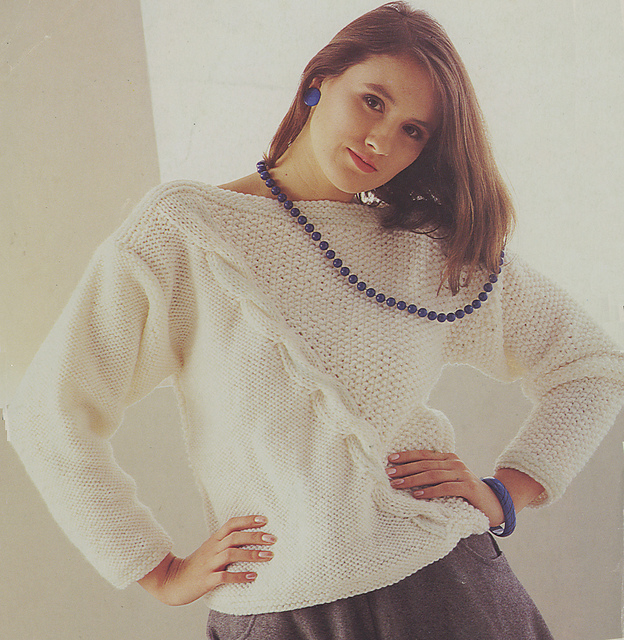 Ravelry: Diagonal Cabled Sweater pattern by Knit Craft Publications Ltd