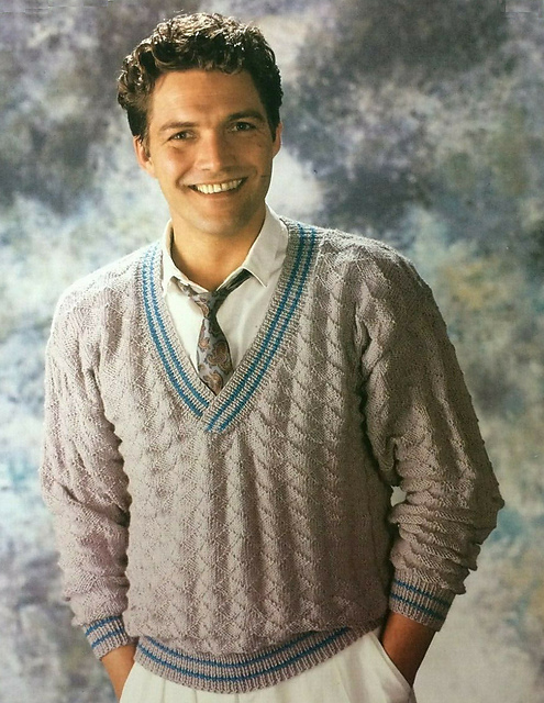 Ravelry: Man's V Neck Sweater pattern by Knit Craft Publications Ltd