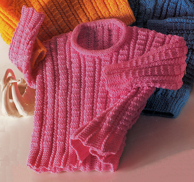 Ravelry: Roll Neck Sweater pattern by Watmoughs Knitting Studio