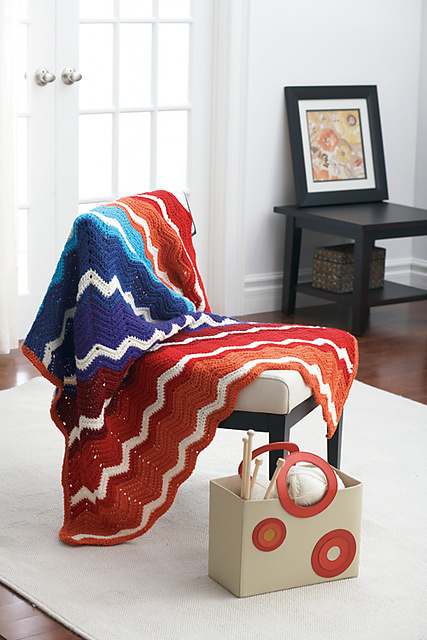 Ravelry: Crochet Rainbow Afghan pattern by Bernat Design Studio