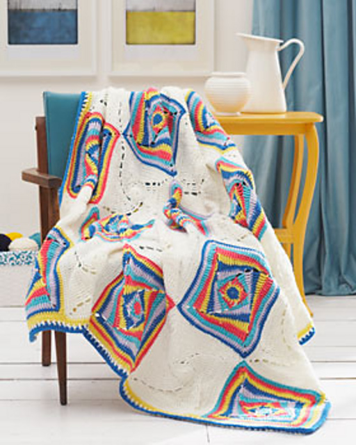 Ravelry: Wonky Square Afghan pattern by Bernat Design Studio