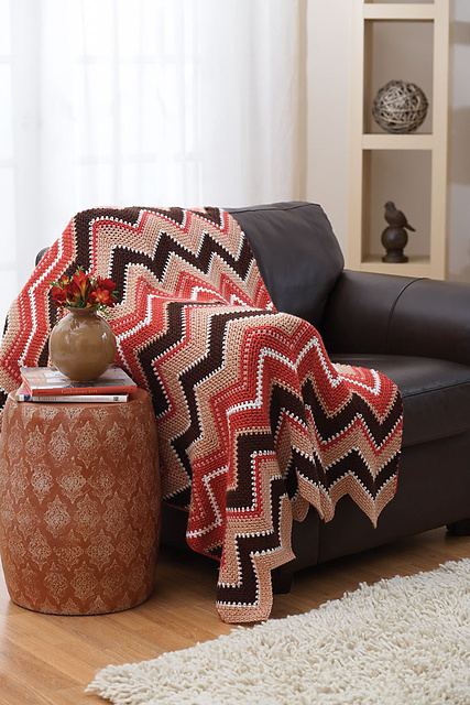 Ravelry: Fall Zig Zag Afghan pattern by Bernat Design Studio