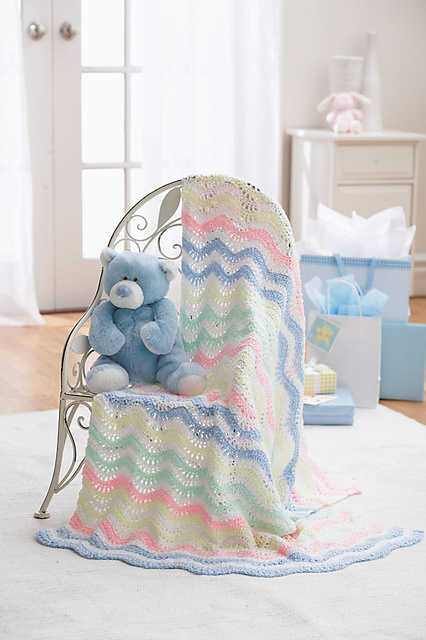 Ravelry: Ripple Blanket pattern by Bernat Design Studio