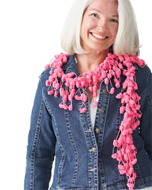 Ravelry: Puff Ball Crochet Scarf pattern by Bernat Design Studio