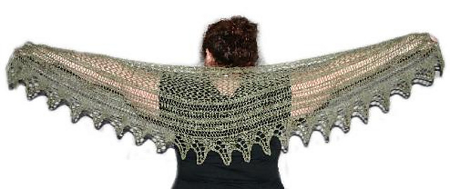 Ravelry: English Ivy Lace Shawlette pattern by Ivy Brambles