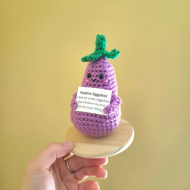 Ravelry: Positive Eggplant pattern by Jes Munk