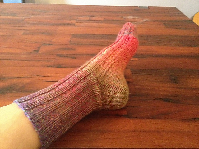 Ravelry: Magic Loop Socks pattern by Jessica Dekker