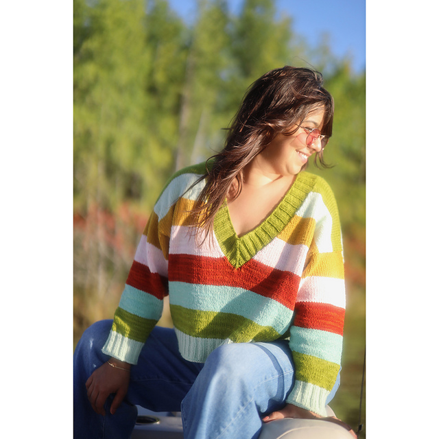 Ravelry: Northwoods V Neck pattern by Jessie Maed Designs